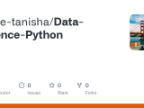 Github Code Tanisha Data Science Python