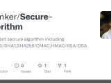 Github Gitsinker Secure Algorithm Implement Secrure Algorithm