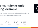 Github Ionic Team Ionic Unit Testing Example Example Of Adding Unit