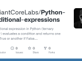 Github Radiantcorelabs Python Conditional Expressions A Conditional