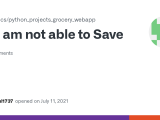 I Am Not Able To Save Issue 3 Codebasics Python Projects Grocery