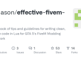 Github Manason Effective Fivem Lua A Handbook Of Tips And Guidelines