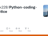 Github Jpark228 Python Coding Practice