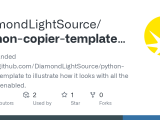 Github Diamondlightsource Python Copier Template Example An Expanded