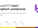 Github Deeppatil17 React Springboot Postgresql Full Stack Project