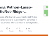 Github 3zhang Python Lasso Elasticnet Ridge Regression With