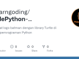 Github Pintarngoding Turtlepython Logobatman Membuat Logo Batman