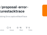Github Tc39 Proposal Error Capturestacktrace Standardizing Error