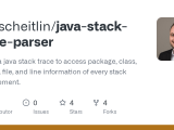 Github Alexscheitlin Java Stack Trace Parser Parses A Java Stack