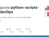 Github Sangarole Python Scripts For Devops This Repo Stores Python