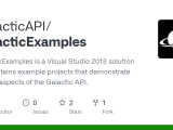 Github Galacticapi Galacticexamples Galacticexamples Is A Visual