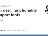 Use Functionality To Import Fonts Issue 165 Solidcode