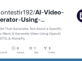 Github Pythontestir192 Ai Video Generator Using Openai Python Python