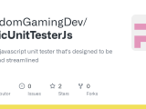 Github Randomgamingdev Basicunittesterjs A Basic Javascript Unit