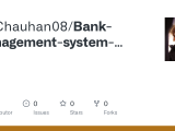 Github Rajchauhan08 Bank Management System Using Java And Sql