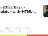 Github Ramin2022 Basic Calculator With Html Css Javascript