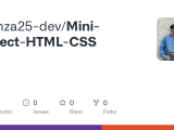Github Creativementor Mini Project Html Css