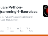 Github Boujuan Python Programming I Exercises Exercises For Python