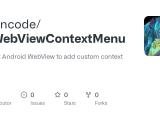 Github Firzencode X5webviewcontextmenu Support Android Webview To