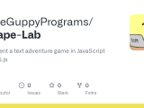 Github Codeguppyprograms Escape Lab Implement A Text Adventure Game