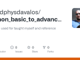 Github Davidphysdavalos Python Basic To Advanced Material Used For