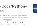 Github Ds Docs Python Docs Data Science And Gen Ai By Satish
