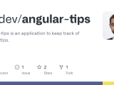 Github Gtzdev Angular Tips Angular Tips Is An Application To Keep