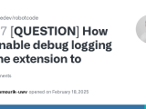 Question How To Enable Debug Logging Of The Extension To Issue 397