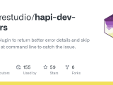 Github Futurestudio Hapi Dev Errors A Hapi Plugin To Return Better