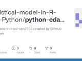 Github Statistical Model In R And Python Python Eda Indrani Sen2003