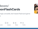 Github Jacobcoro Pythonflashcards A Suprisingly Complete Text Based