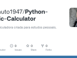 Github Samuto1947 Python Basic Calculator Uma Calculadora Criada