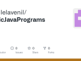 Github Tamilelavenil Basicjavaprograms
