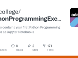Github Adacollege Pythonprogrammingexercises1 This Repo Contains