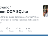 Github Micoyado Python Oop Sqlite Exemplo Final Do Curso De Extensão