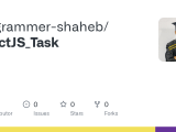 Github Programmer Shaheb Reactjs Task
