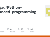 Github Mrvgao Python Advanced Programming