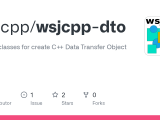 Github Wsjcpp Wsjcpp Dto Helper Classes For Create C Data Transfer