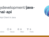 Github Careydevelopment Java Openai Api Openai Api Client In Java