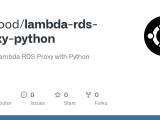 Github X Blood Lambda Rds Proxy Python Trying Lambda Rds Proxy With