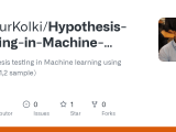 Github Mayurkolki Hypothesis Testing In Machine Learning Using Python