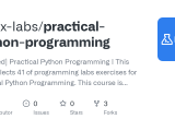 Github Labex Labs Practical Python Programming Archived Practical