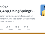 Github Prajot24 Todo App Usingspringbootjava This Repository