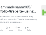 Github Muhammadusama985 Portfolio Website Using Html Css And