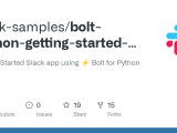 Github Slack Samples Bolt Python Getting Started App Getting Started