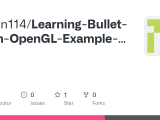 Github Jchen114 Learning Bullet With Opengl Example Code