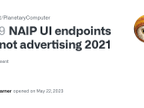 Naip Ui Endpoints Are Not Advertising 2021 Issue 219 Microsoft