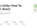 Github Dectly Unity How To Save Score Scoresystem Cs Script