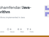 Github Shubhamfendar Java Algorithm All Algorithms Implemented In Java