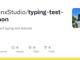 Github Visionxstudio Typing Test Python An Elegant Typing Test Website